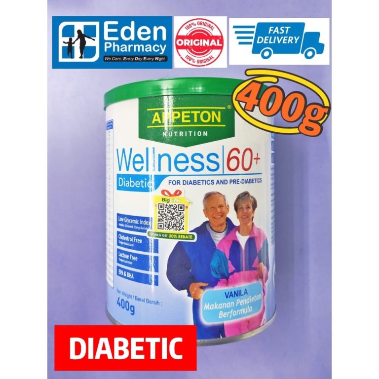 Appeton Wellness 60+ Diabetic Vanilla Nutrition Milk ( 400g ) | Eden ...