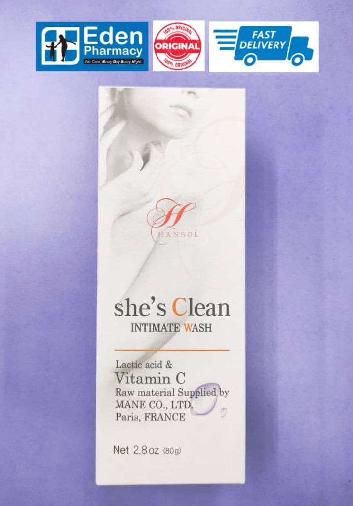 Hansol She's Clean Shes Clean Intimate Wash Feminine Wash ( 80g ...
