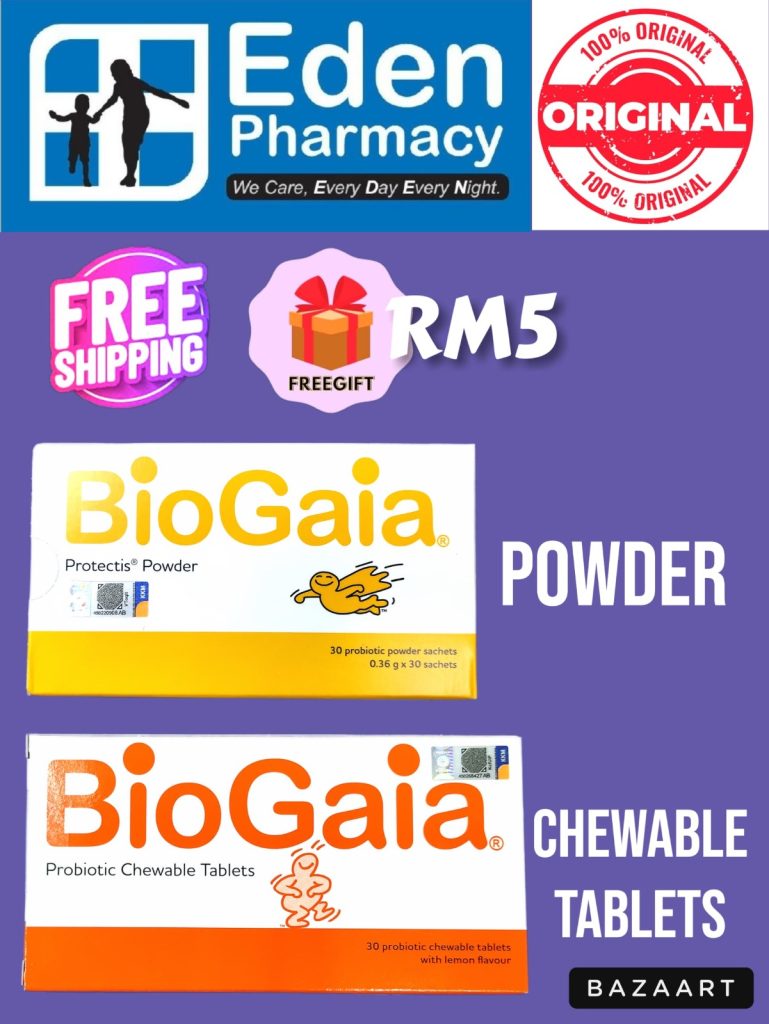 BioGaia Protectis Powder / Probiotic Chewable Tablets [ Lemon Flavour ...