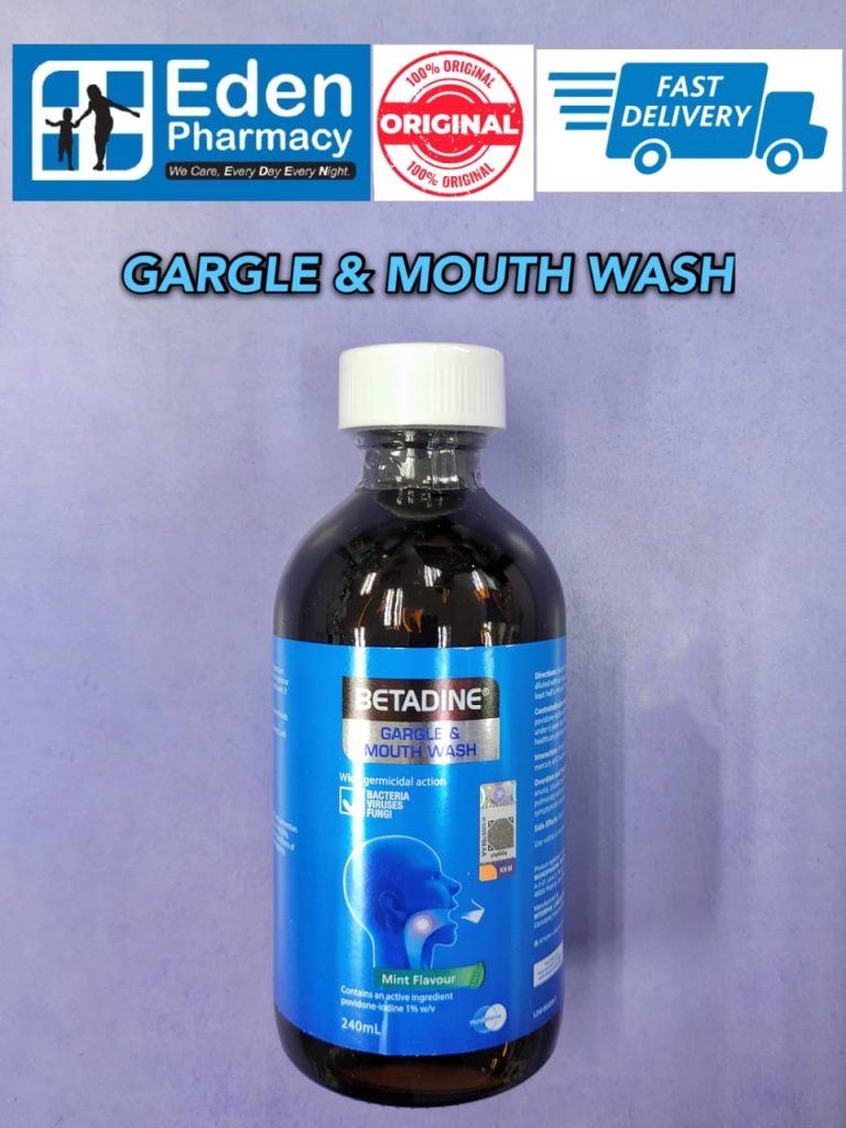 Betadine Gargle & Mouth Wash ( 240ml ) Mint Flavour | Eden Pharmacy